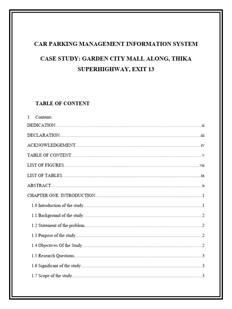 Car Parking | PDF | Methodology | Parking