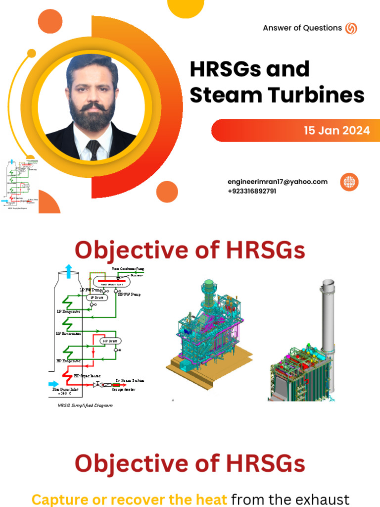 HRSGs and Steam Turbines Systems | PDF | Boiler | Steam