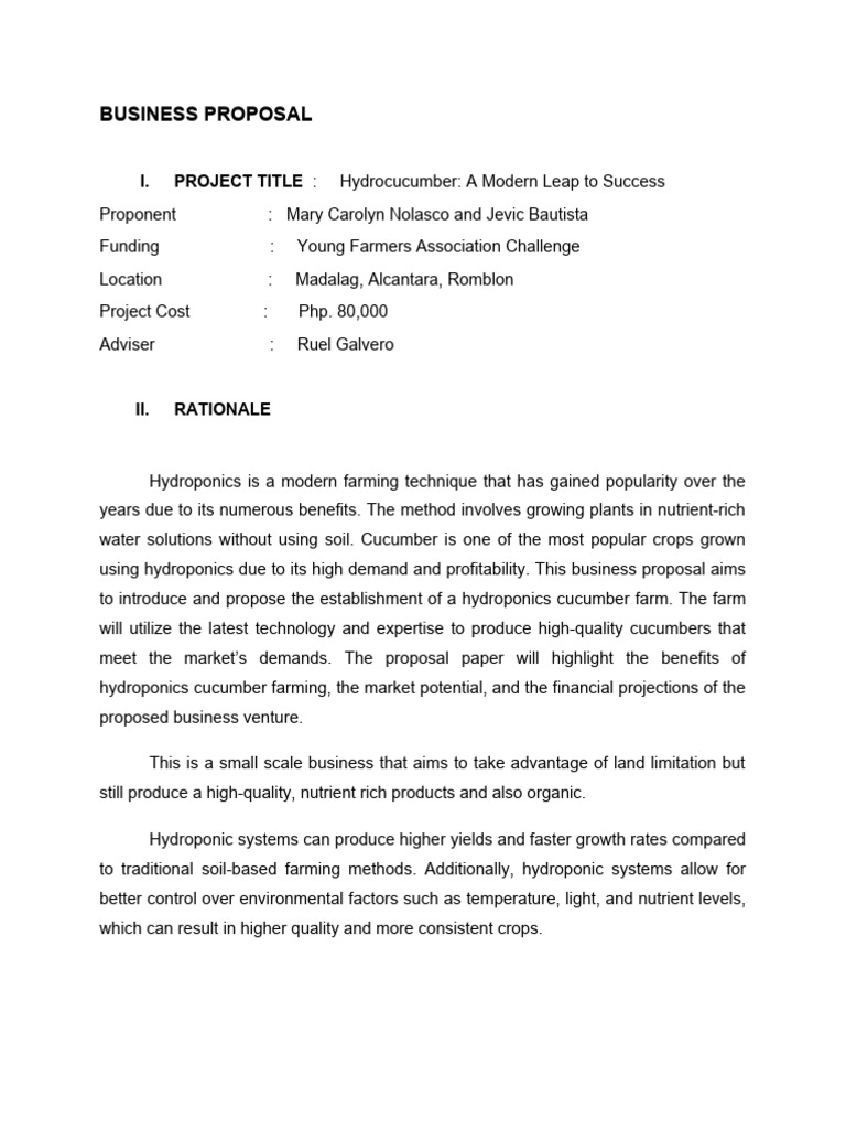 Business Plan - Commodity - 101 | PDF | Hydroponics | Agriculture