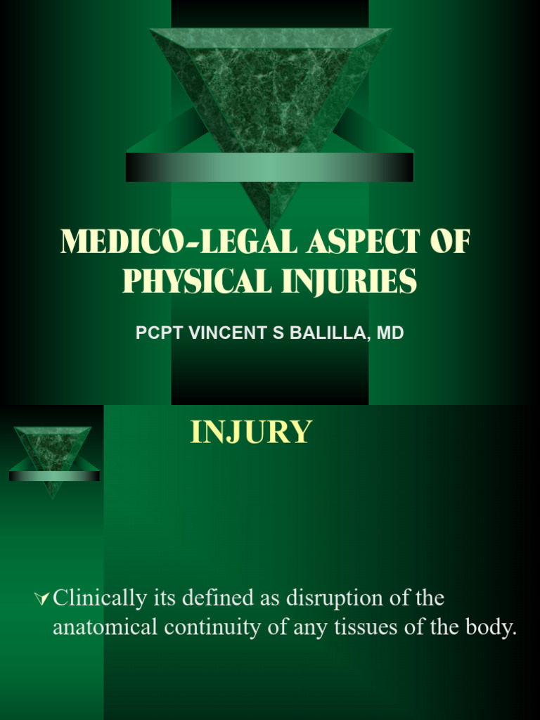 Medico-Legal Analysis of Physical Injuries | PDF | Injury | Bone