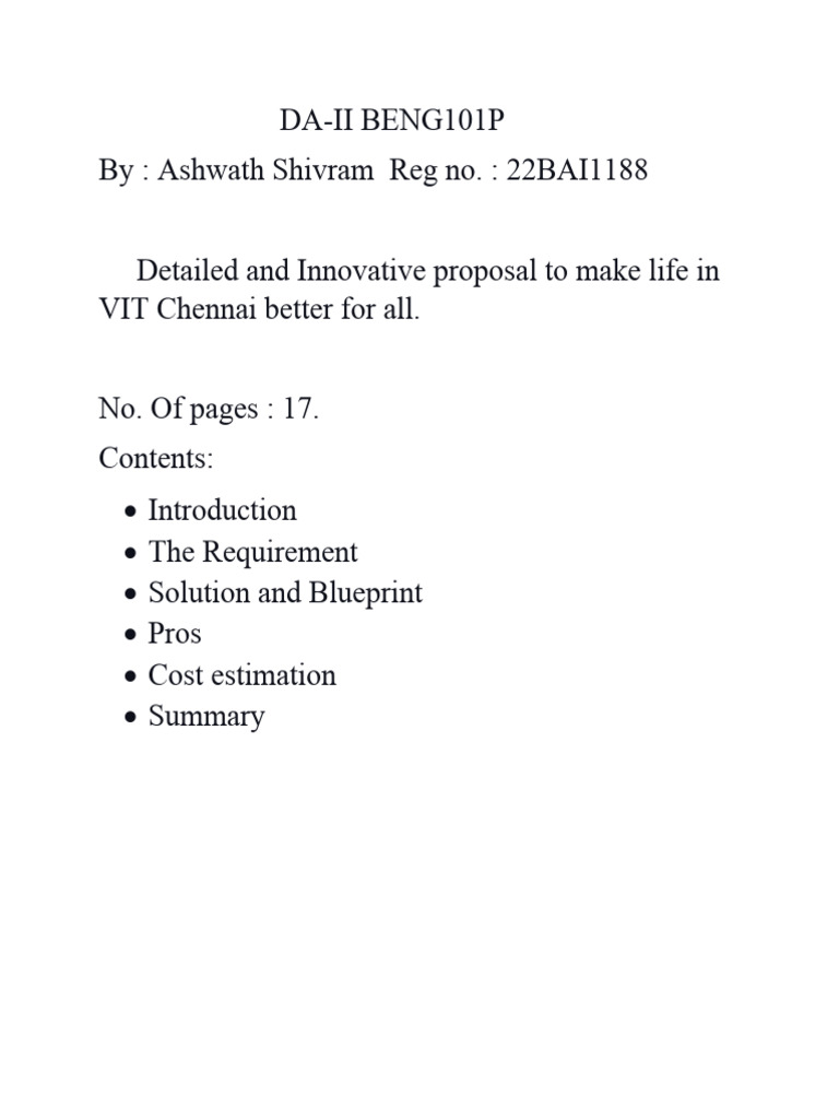 Proposal for Hostel Kitchen at VIT Chennai | PDF | Kitchen | Cookware ...