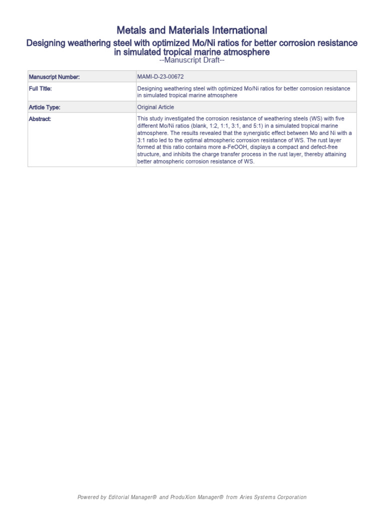 Mami D 23 00672 | PDF | Rust | Corrosion