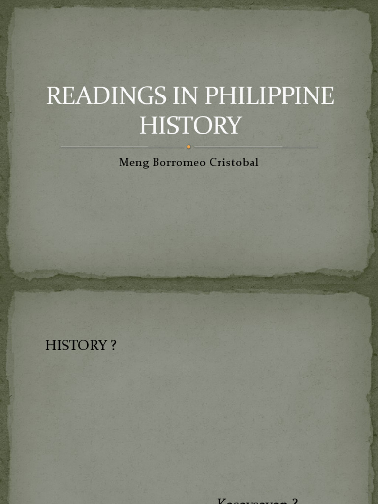 Importance Of Studying Philippine History Pdf Critical Thinking