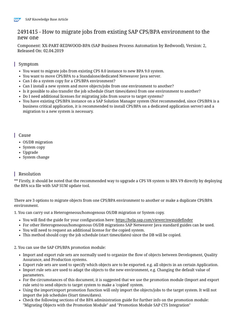 BPA Migration | Download Free PDF | System Software | Computer Architecture