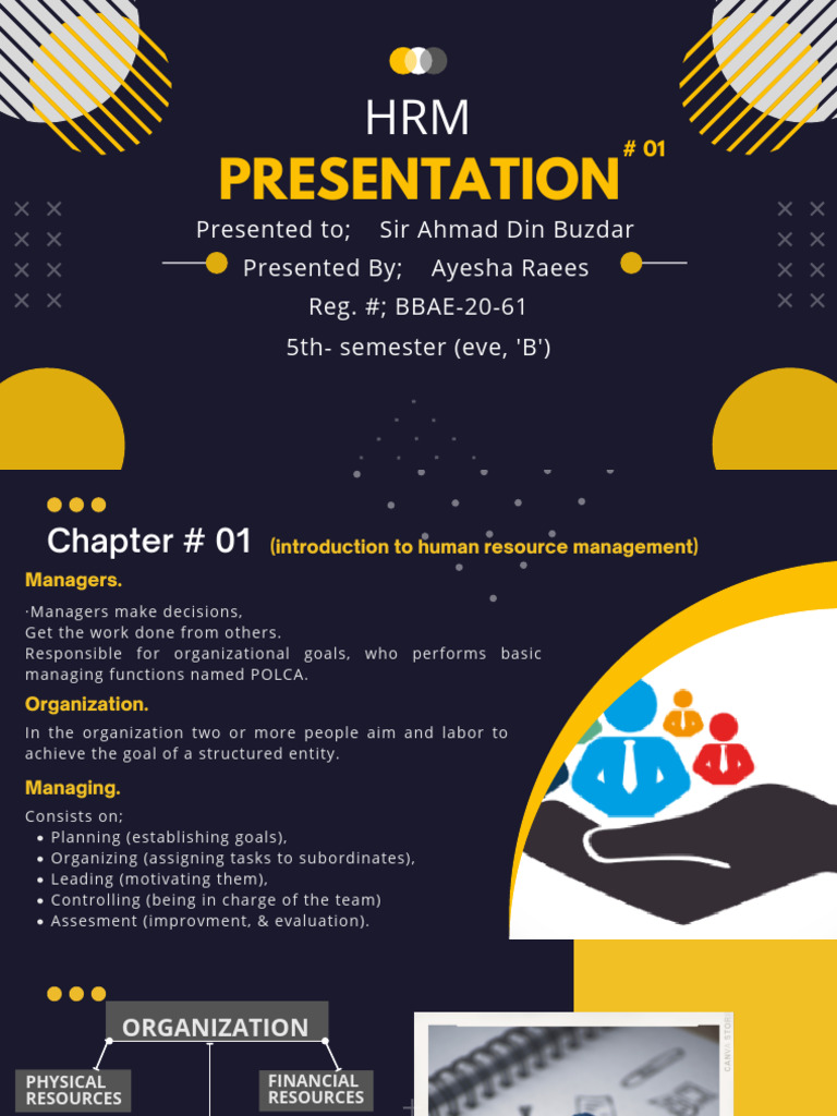 HRM Presentation Ch. 1 | PDF | Human Resource Management | Human Resources