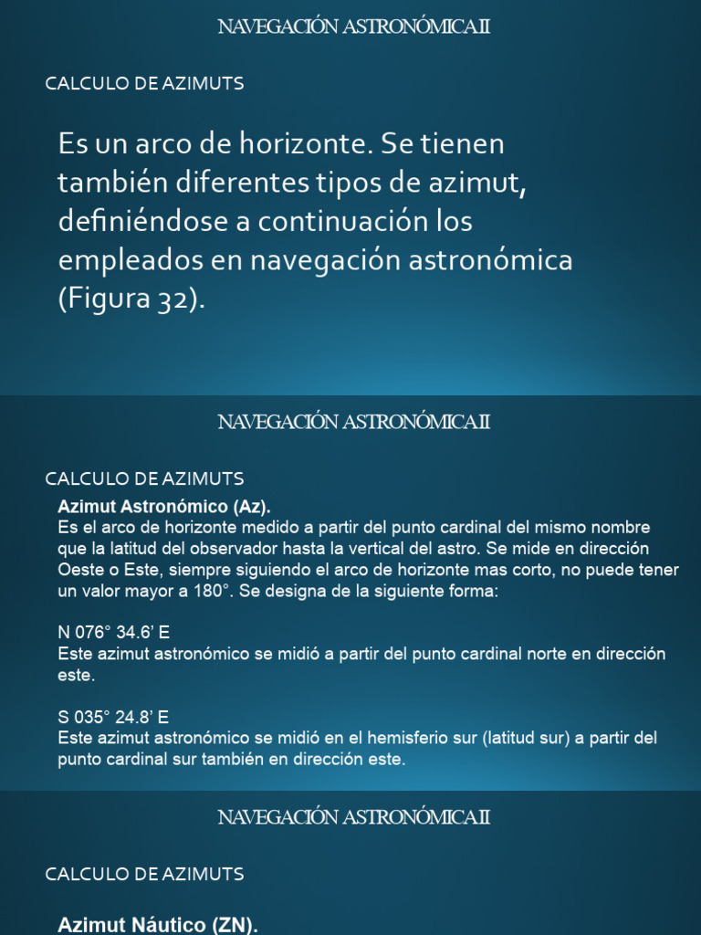 1.8 Calculo Azimuts | PDF | Crepúsculo | Azimut