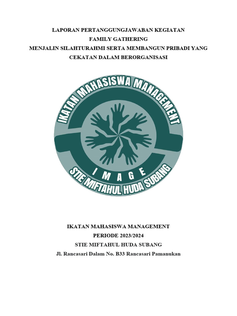 Laporan Pertanggungjawaban Family Gathering | PDF | Karier & Perkembangan