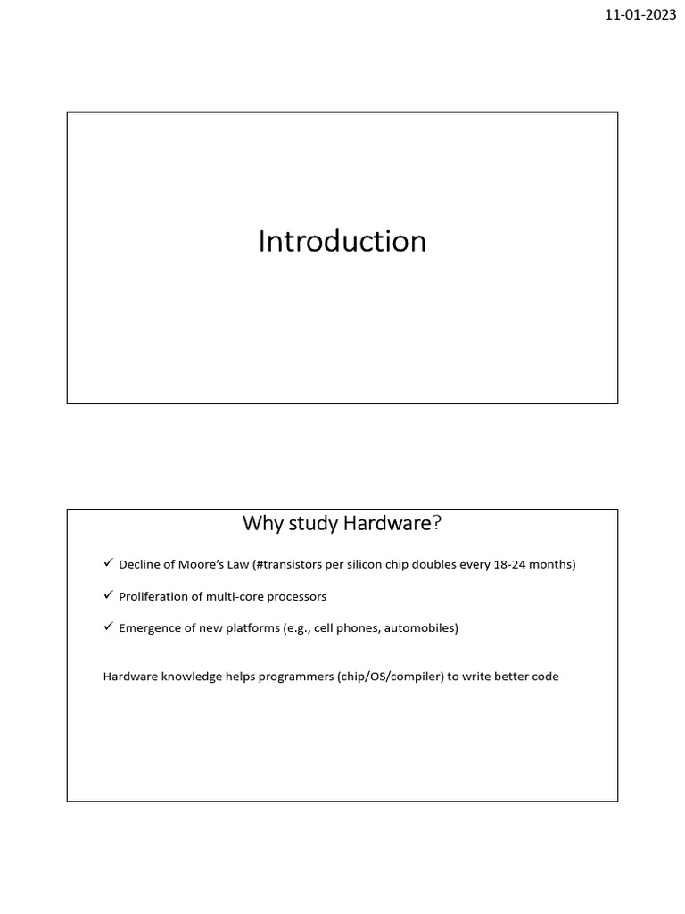 Intro | PDF | Central Processing Unit | Semiconductor Device Fabrication