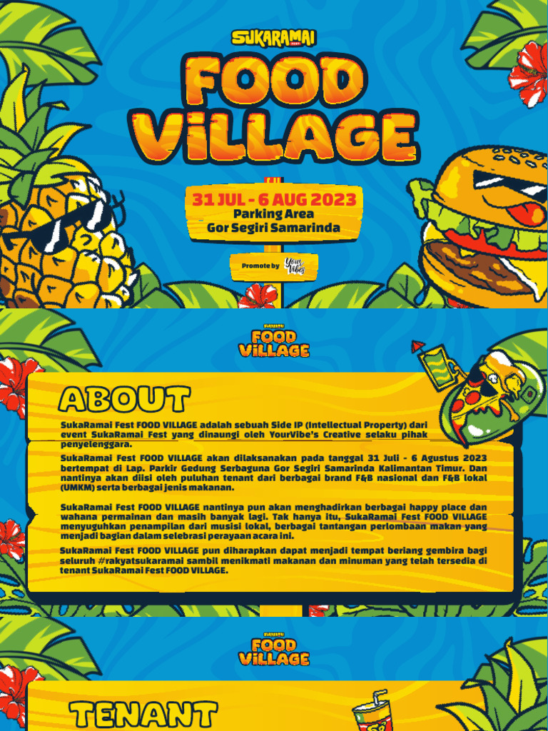 Proposal Food Village (Tenant) | PDF