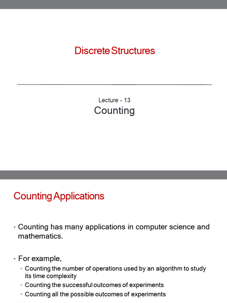 Lecture 13 Counting Download Free Pdf Mathematics Telephone Number