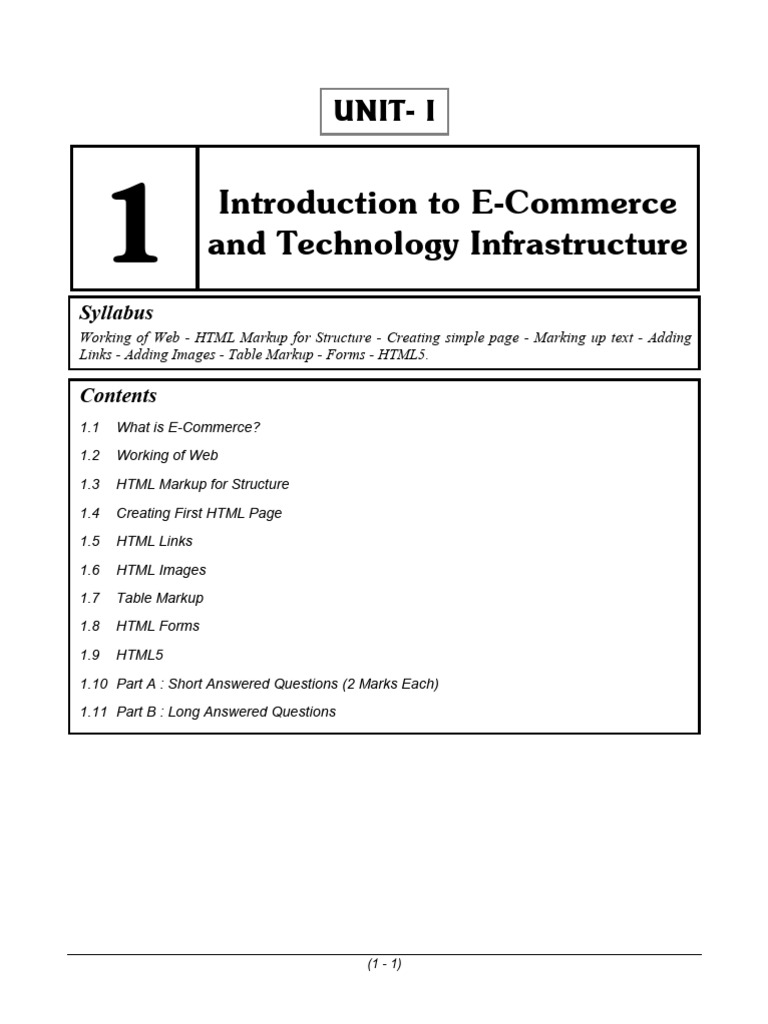 IT8005 EC Notes UNIT 1 | PDF