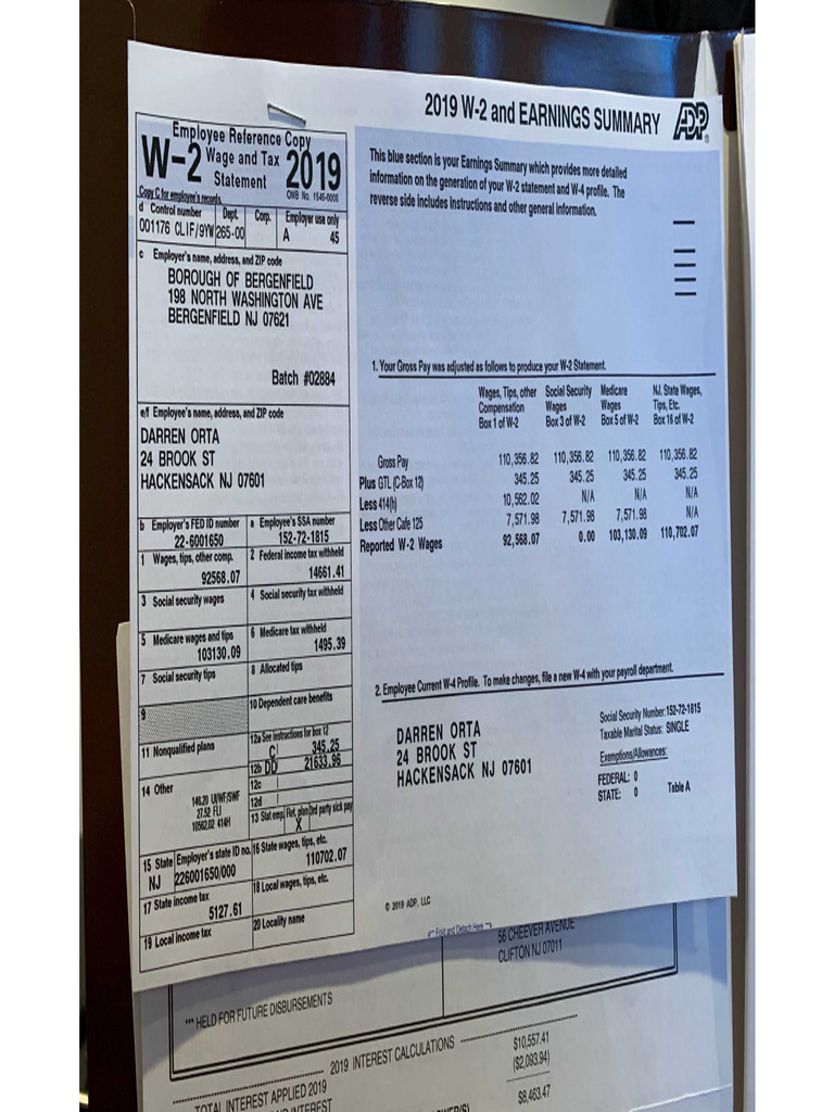 Income - 2019 W-2s - Borrower | PDF