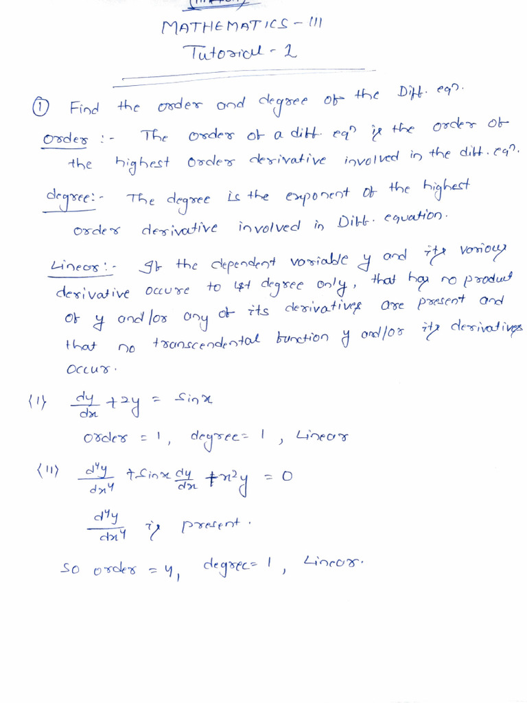 Tutorial 1 Solution Pdf