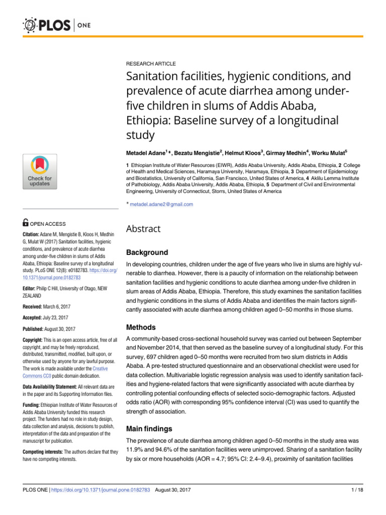 Sanitation | PDF | Sanitation | Human Feces