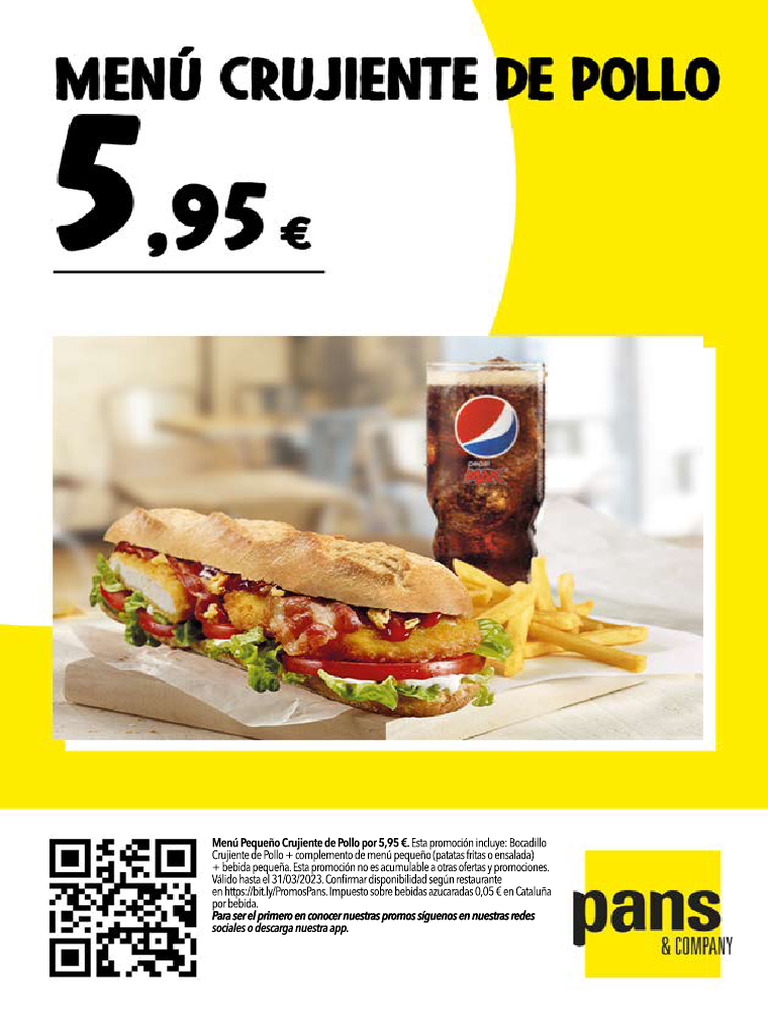Cupon Menu Crujiente Pollo Rrss | PDF
