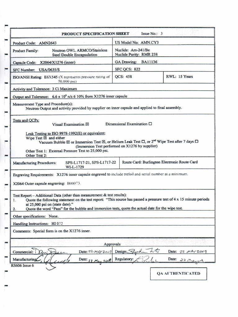 RA - Roke Source Spec Sheets | PDF