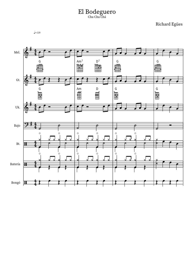 El Bodeguero - Cha Cha | PDF