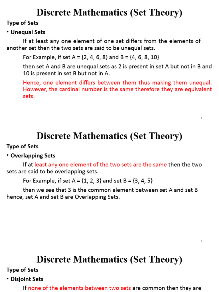 Discrete Mathematics-2 | PDF | Set (Mathematics) | Mathematical Objects