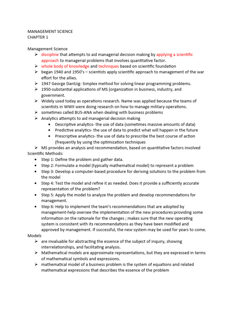 Chapter 1 Download Free Pdf Linear Programming Mathematical Model 2272