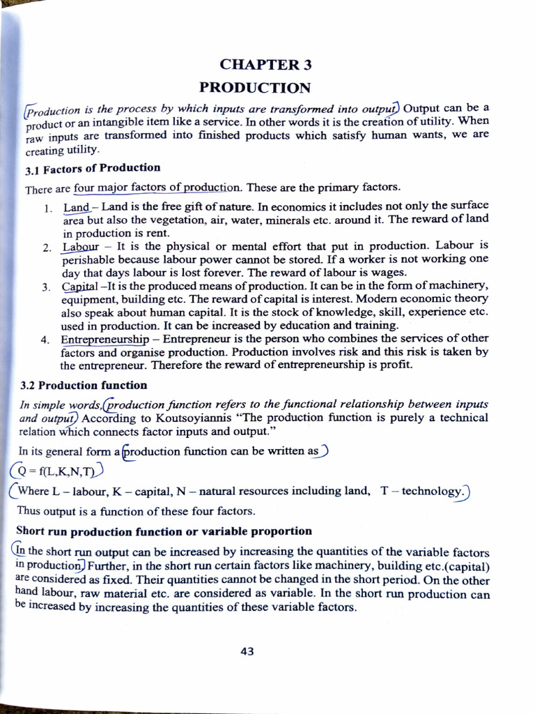 Module 2-1 | PDF | Production Function | Factors Of Production