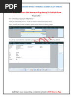Tally Journal Entry Questions | PDF | Voucher | Cash