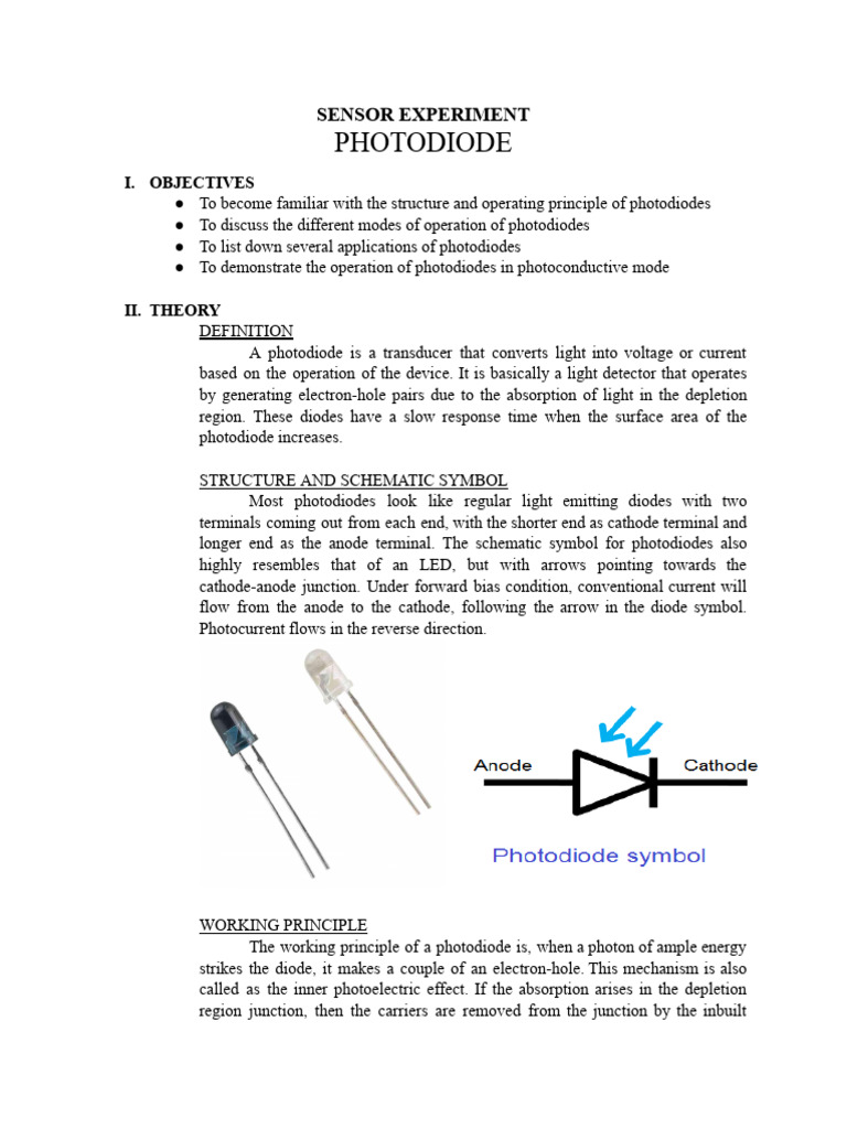 Photodiode | PDF | Diode | Cathode