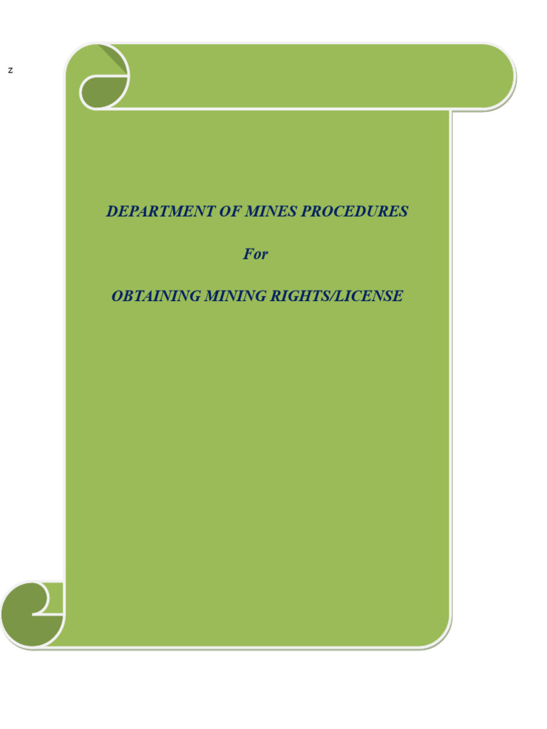 Mining Procedures Revised Draft - F | PDF | Identity Document | Birth ...