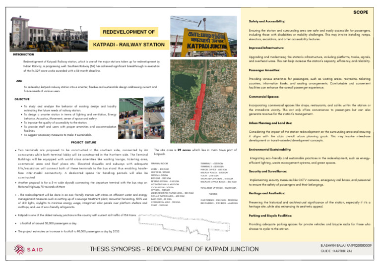 Katpadi Junction Redevelopment Plan | PDF | Train Station | Rail Transport
