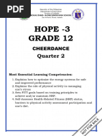 Pe 12 Module 910 Cheerdance | PDF | Cheerleading | Dances