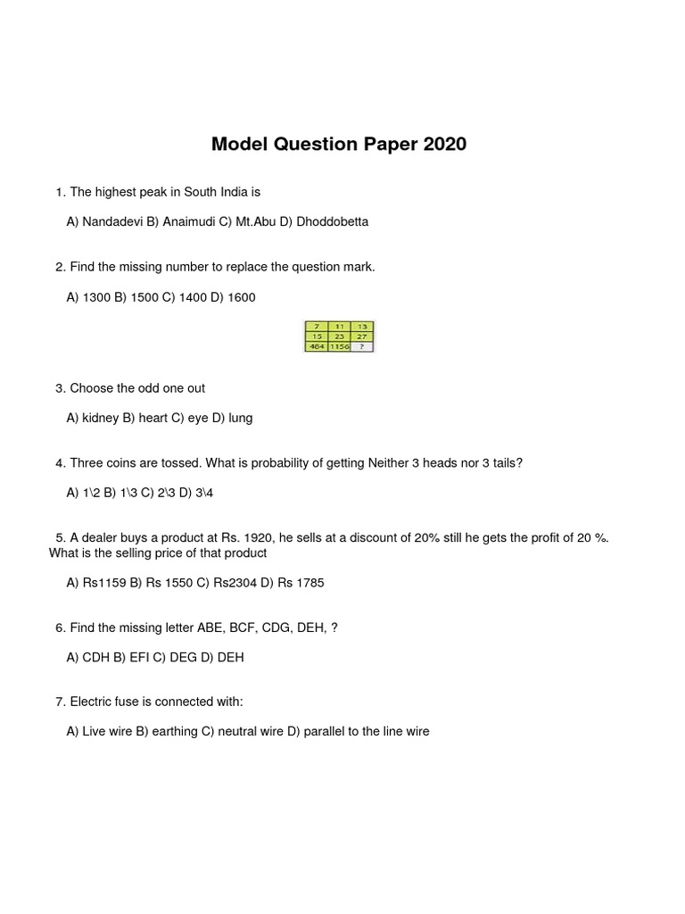 Model QP 2021 | PDF