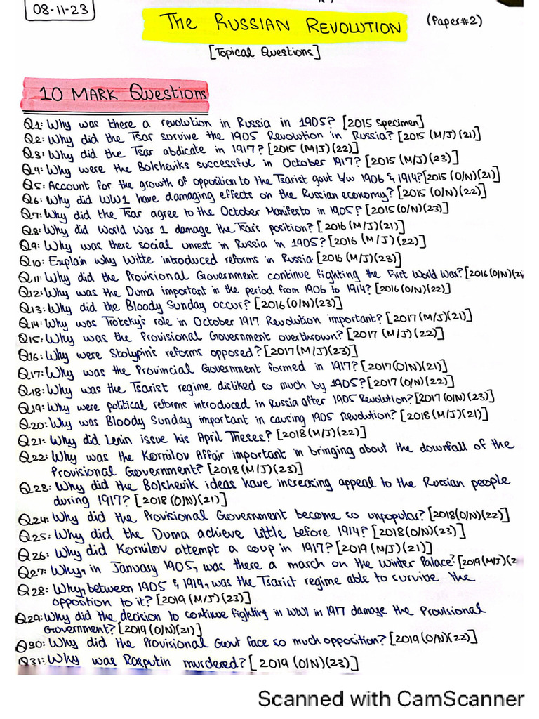 10 Mark Questions | PDF