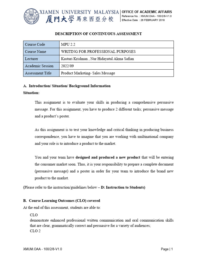 Assignment 2 Guideline | PDF | Turnitin | Human Communication