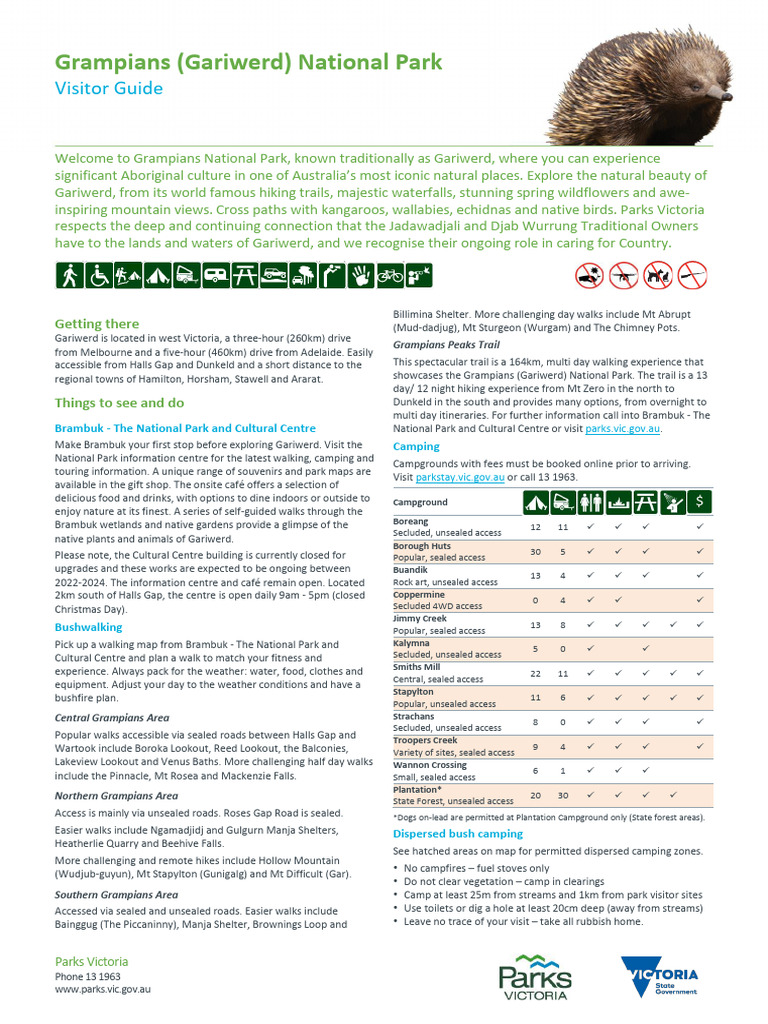 Grampians National Park Visitor Guide | PDF