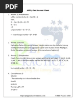 Pep Grade 4 Sample Items Mathematics Performance Task | PDF | Area ...