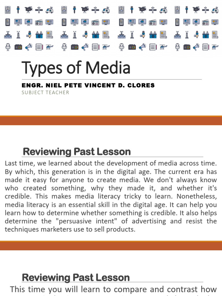Types of Media | PDF