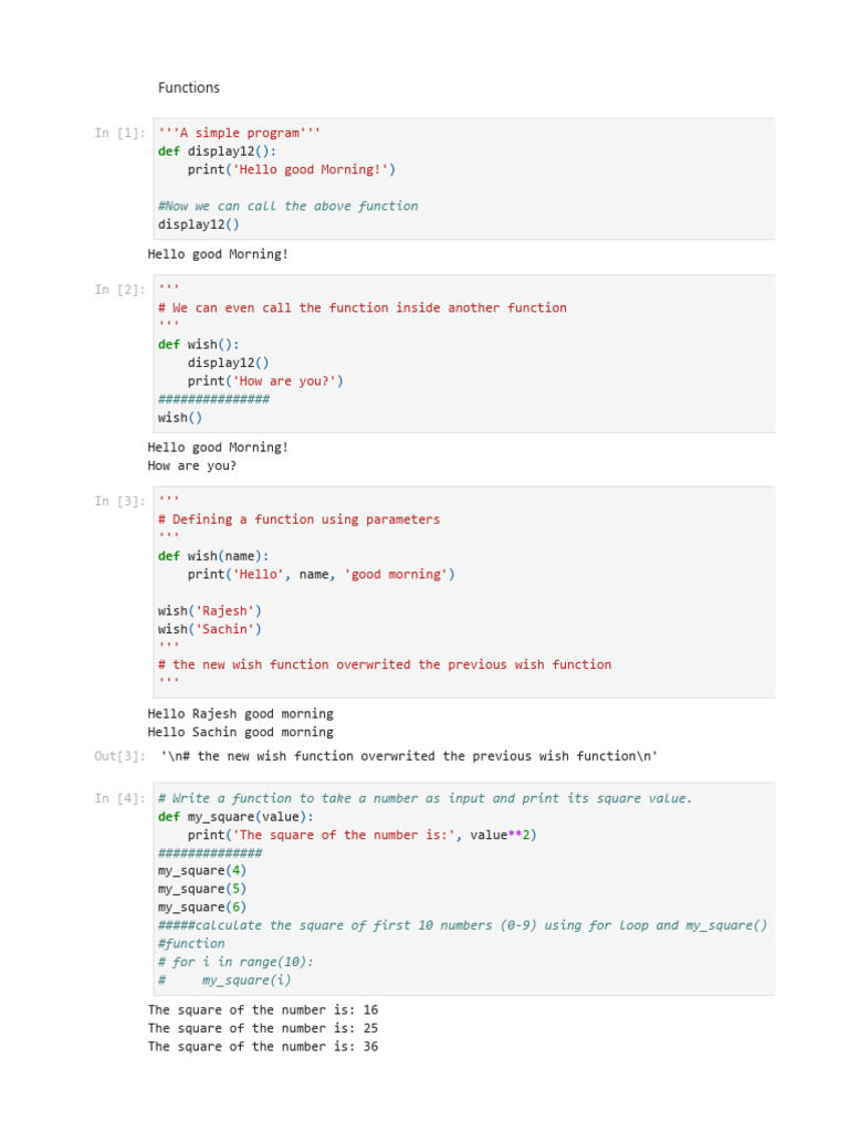 Functions 2 Pdf Parameter Computer Programming Function Mathematics