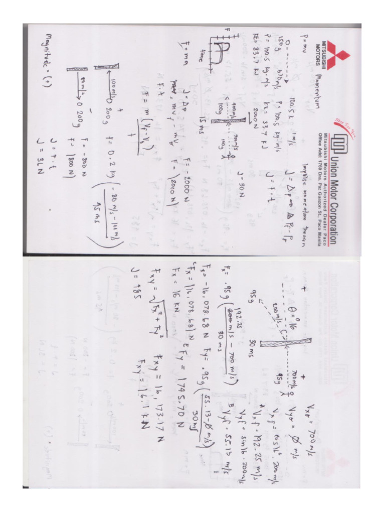 Impulse Momentum Theorem | PDF