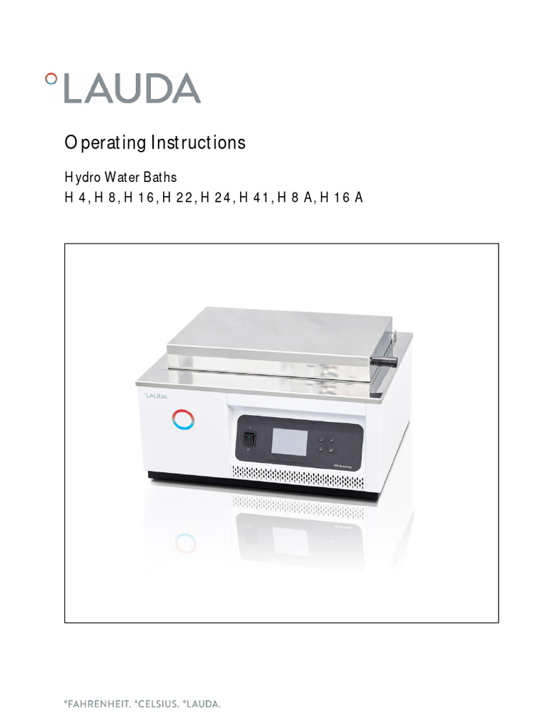 Lauda Waterbath BA-PRO-977676-EN | PDF | Temperature | Water