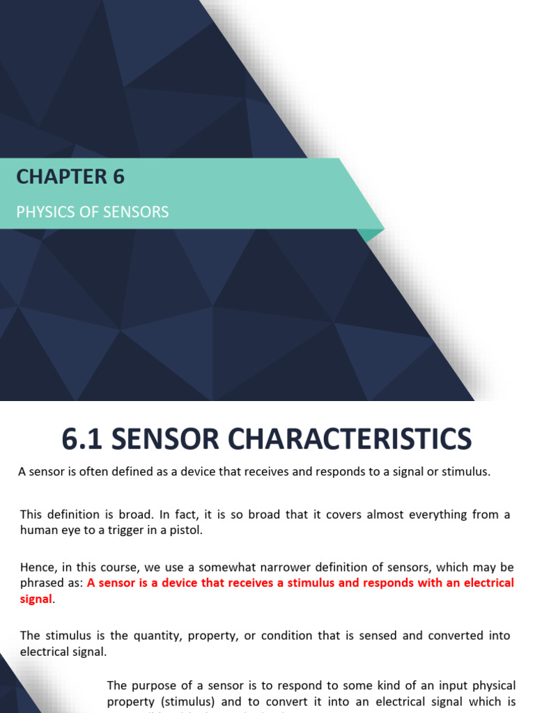 Chapter 6. Physics of Sensors | PDF | Sensor | Piezoelectricity