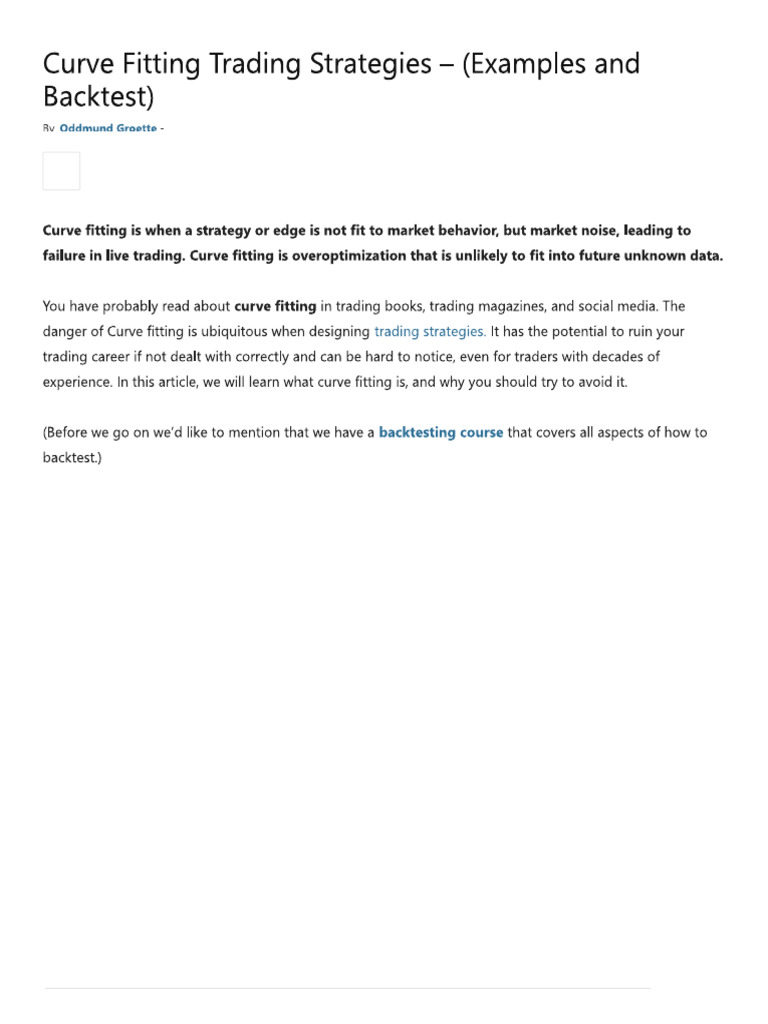 Curve Fitting | PDF