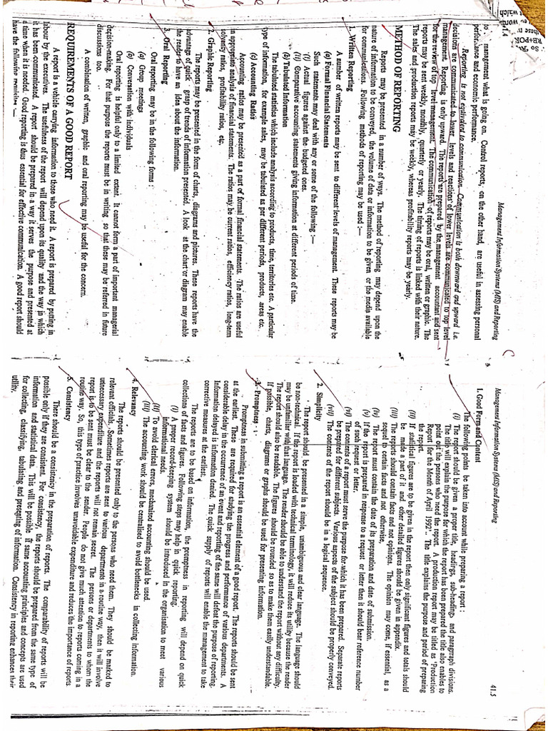 Management Reporting System Pdf