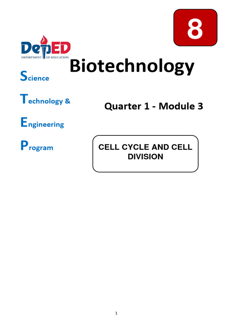 BIOTECHNOLOGY Module-3 - MQA | PDF | Meiosis | Mitosis