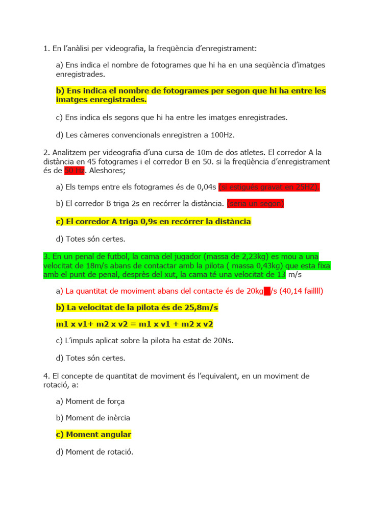 Examen - Biomec Nica - 2 | PDF