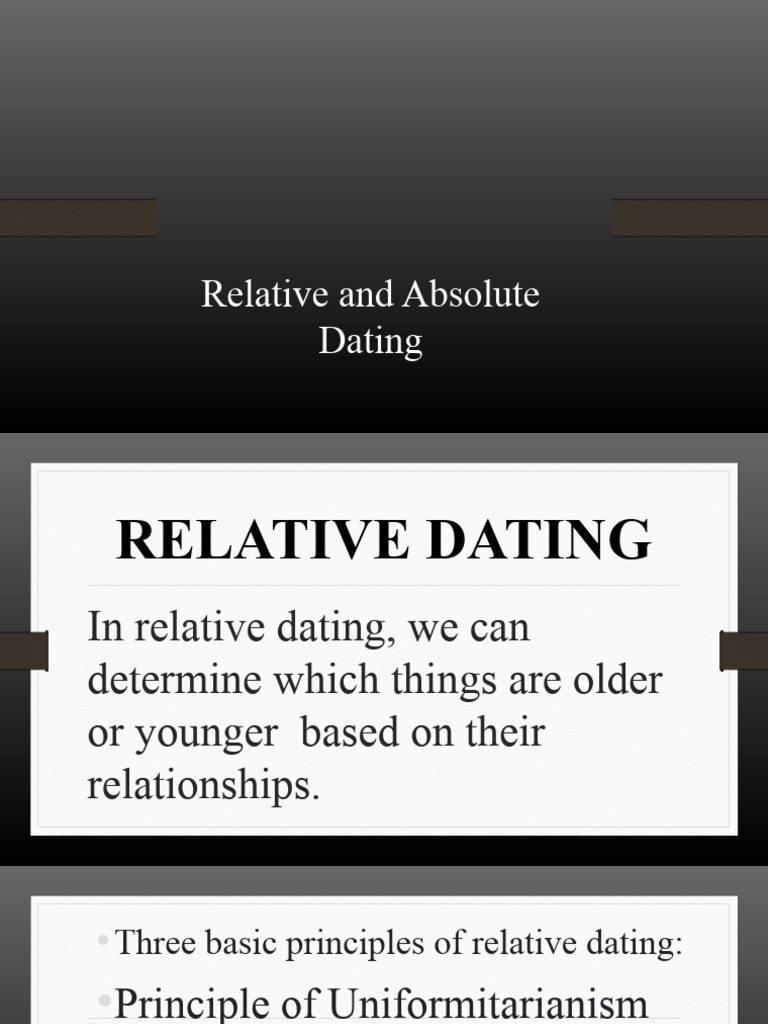 Relative vs Absolute Dating Methods | PDF | Radiocarbon Dating ...