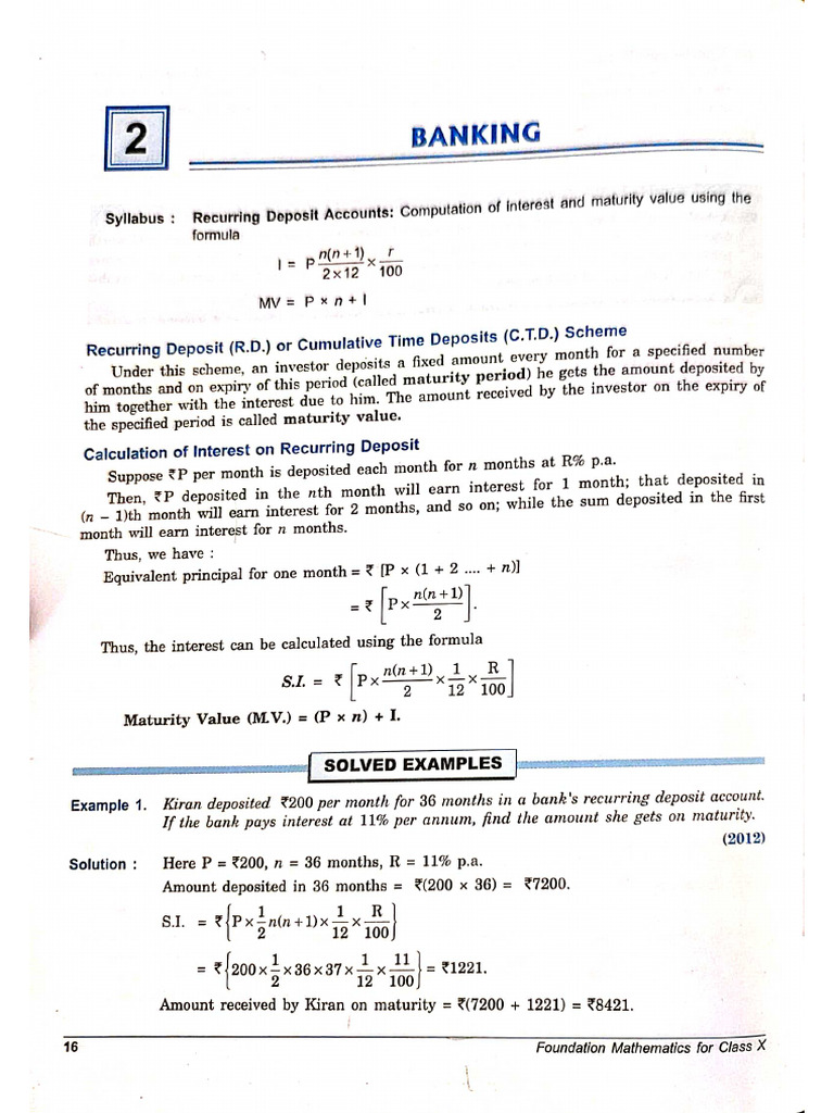 2. Banking 10 RS | PDF