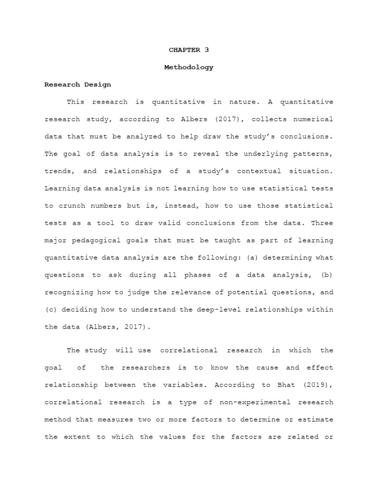 Sample Chapter 3 | PDF | Survey Methodology | Statistics