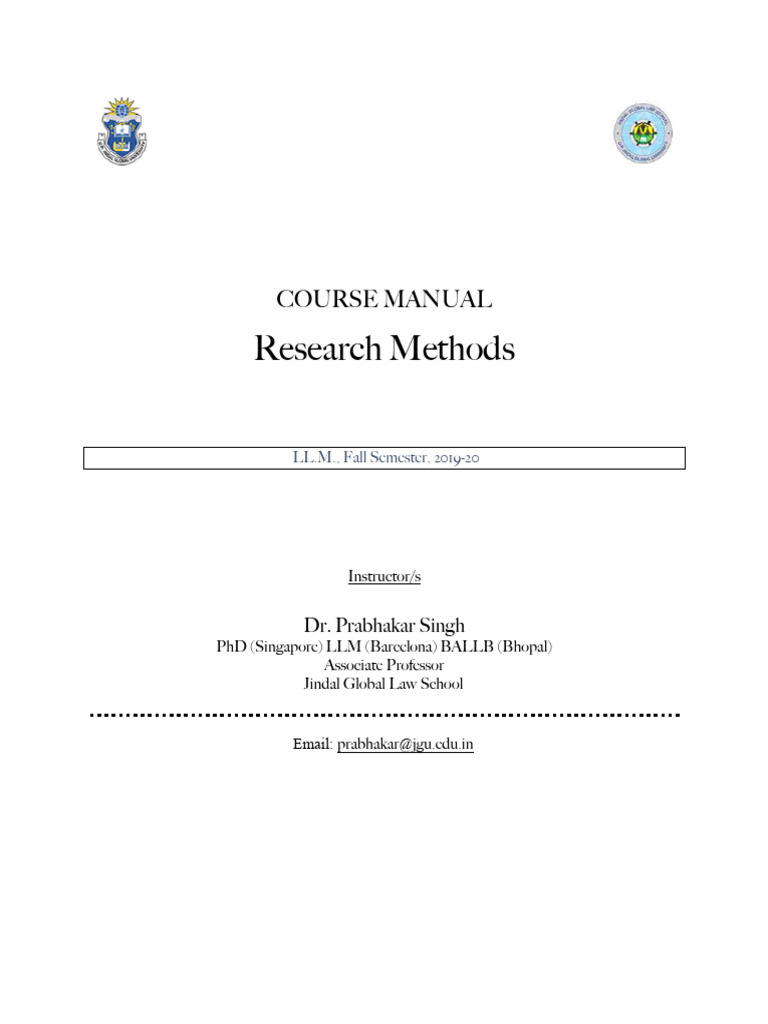 LL.M. Research Methods Guide | PDF | Understanding | Knowledge