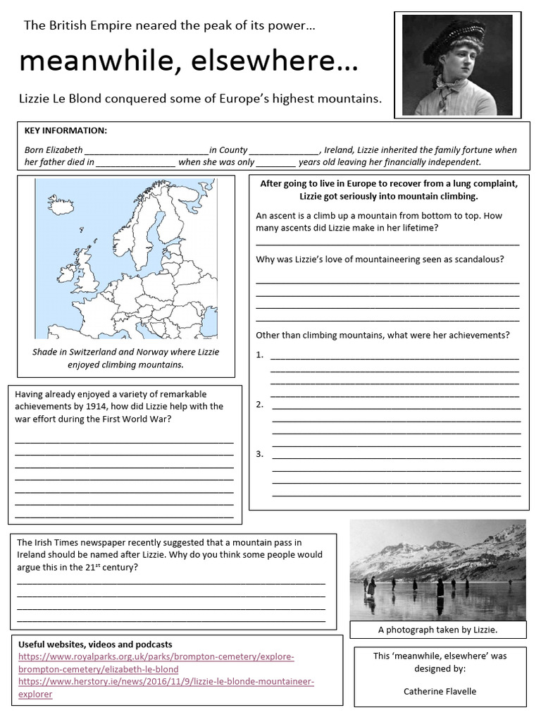 Meanwhile Elsewhere - Lizzie Le Blond.1pdf | PDF | Mountains ...