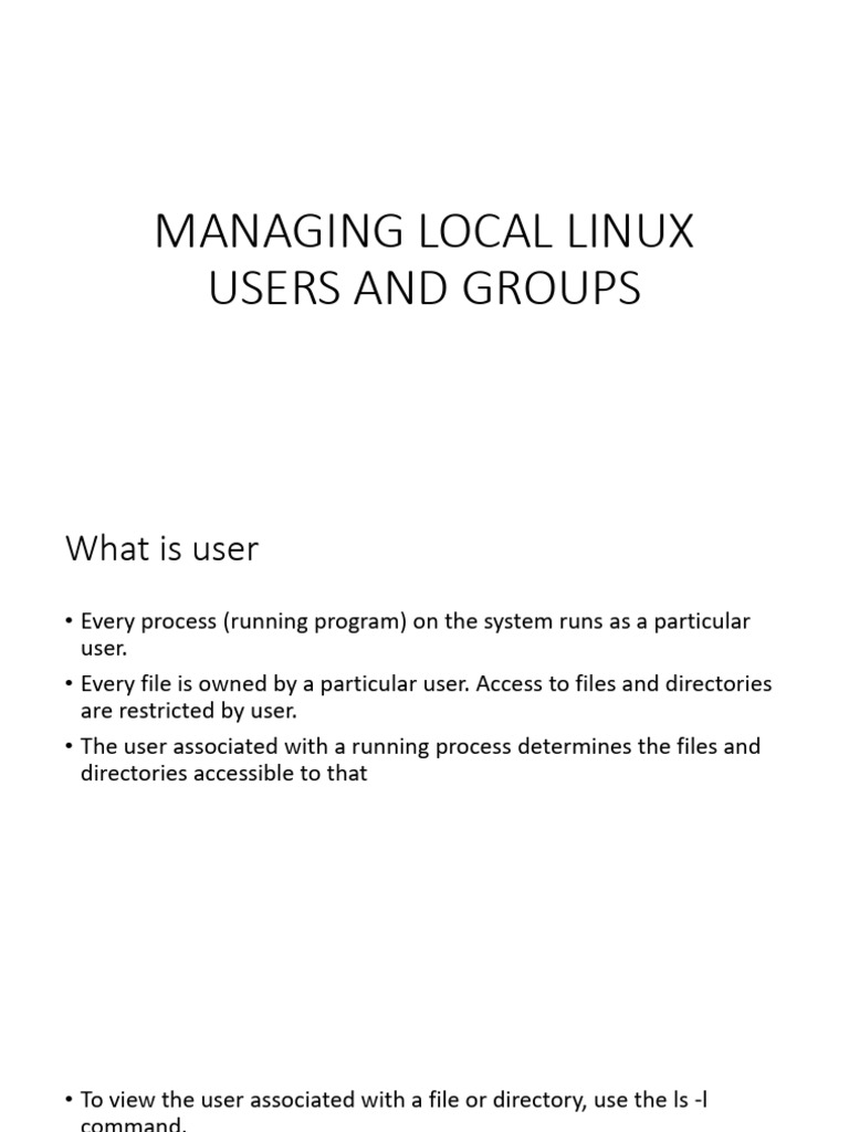 Linux | PDF | Superuser | User (Computing)
