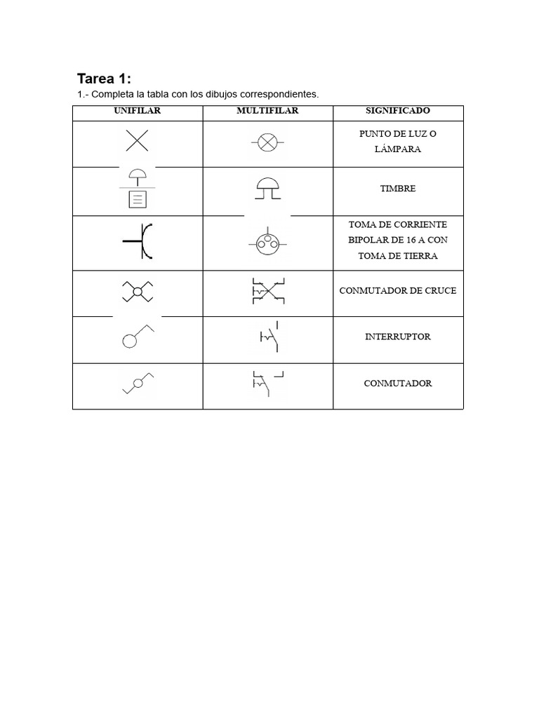 Símbolos y Esquemas Eléctricos Básicos | PDF | Hidroelectricidad ...